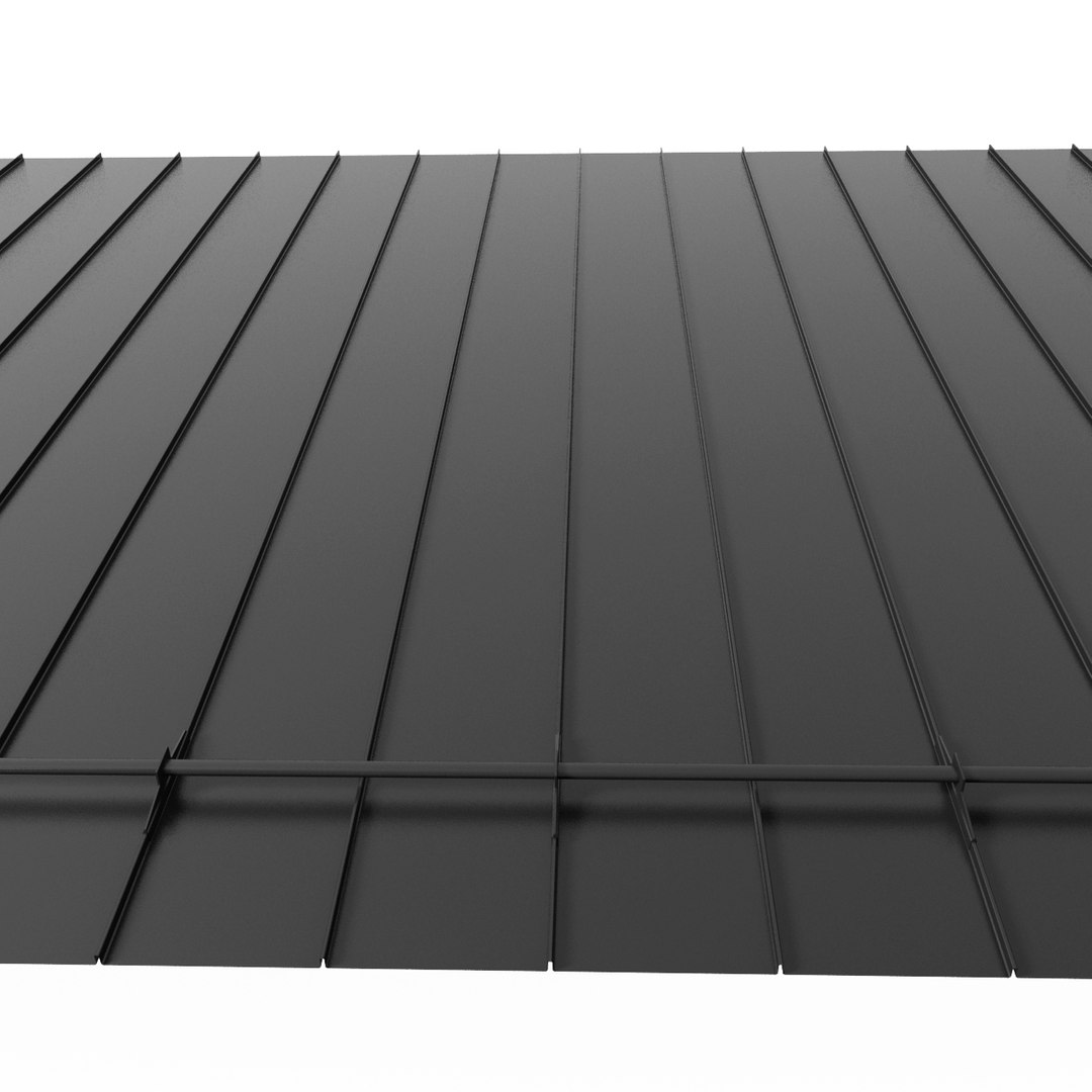 3d Model Of Metal Roofing