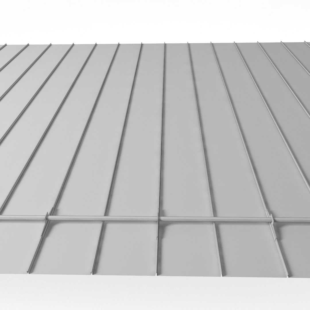 3d Model Of Metal Roofing