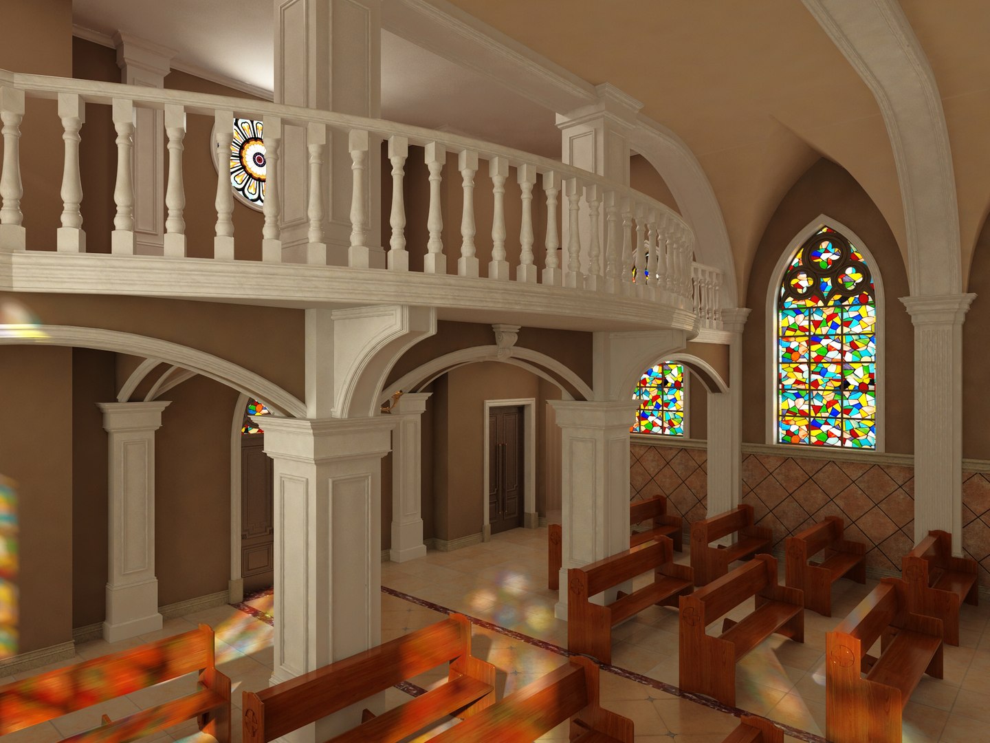 Church Interior 10 3D - TurboSquid 2187184