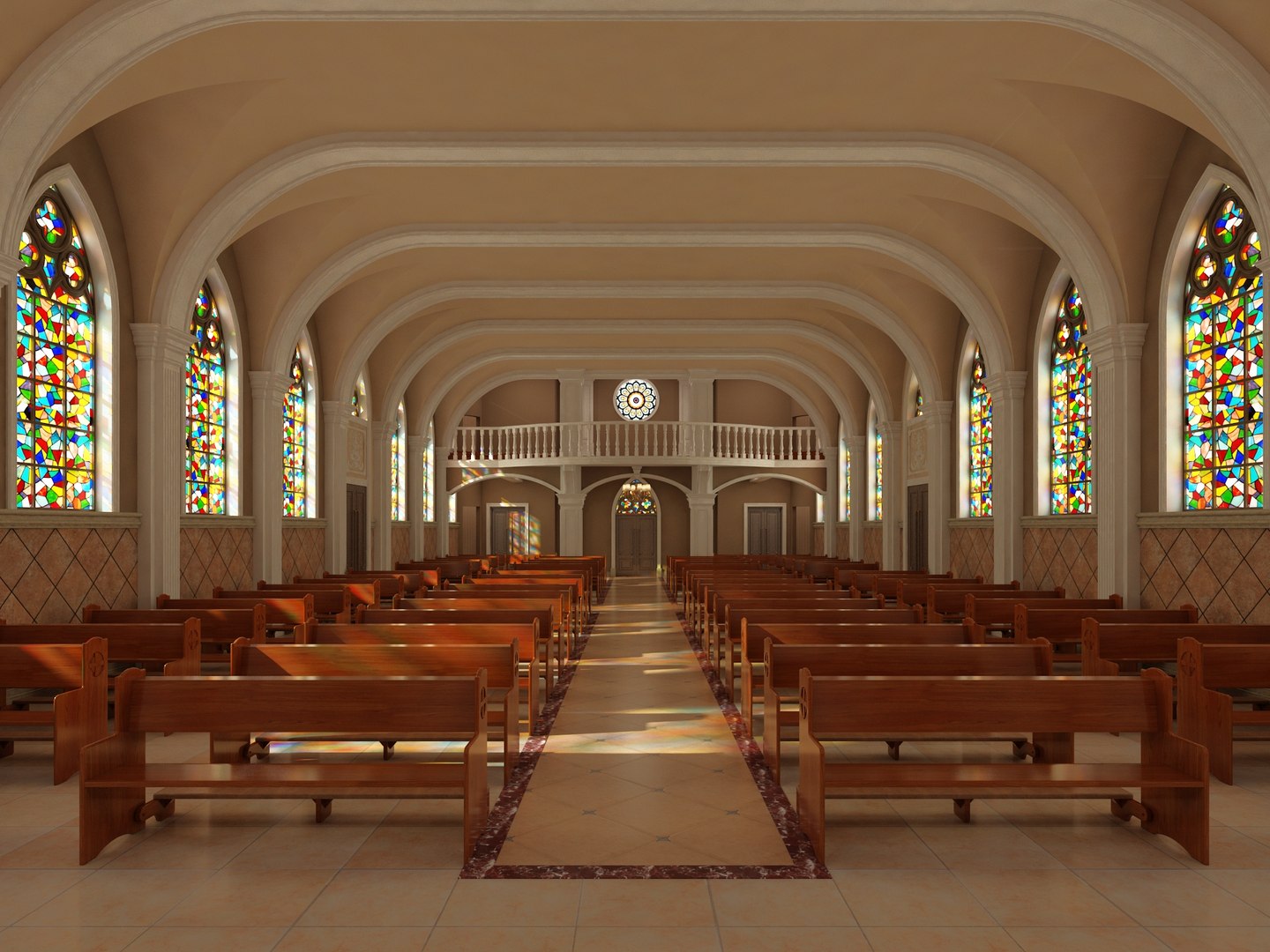 Church Interior 10 3D - TurboSquid 2187184