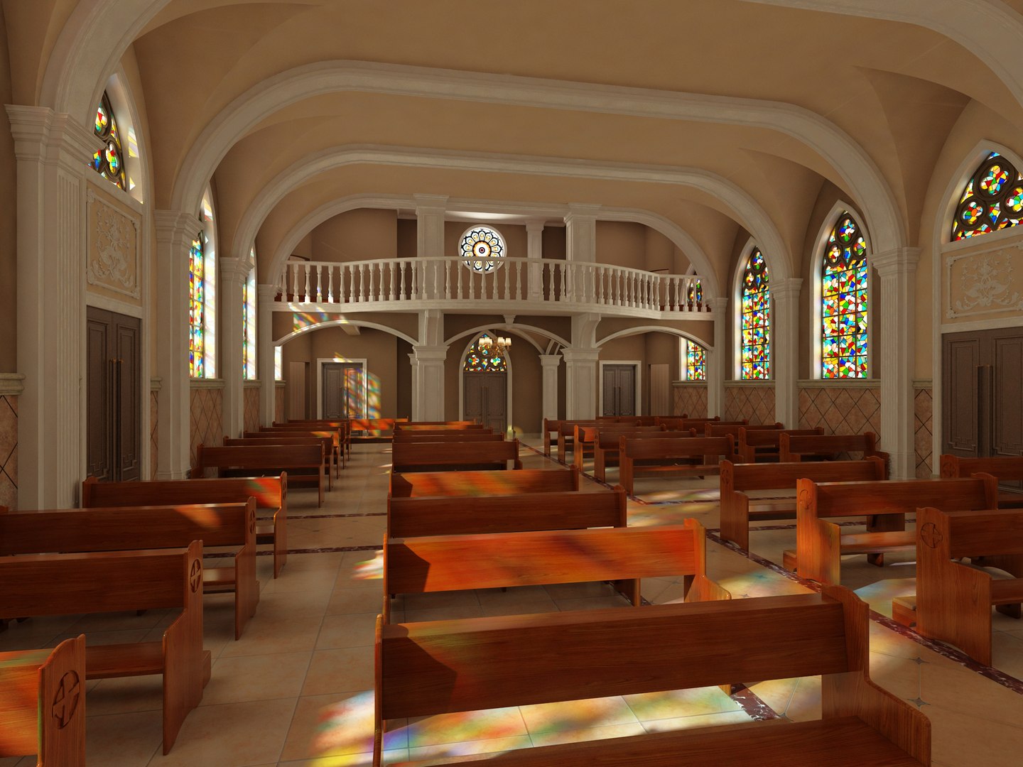 Church Interior 10 3D - TurboSquid 2187184