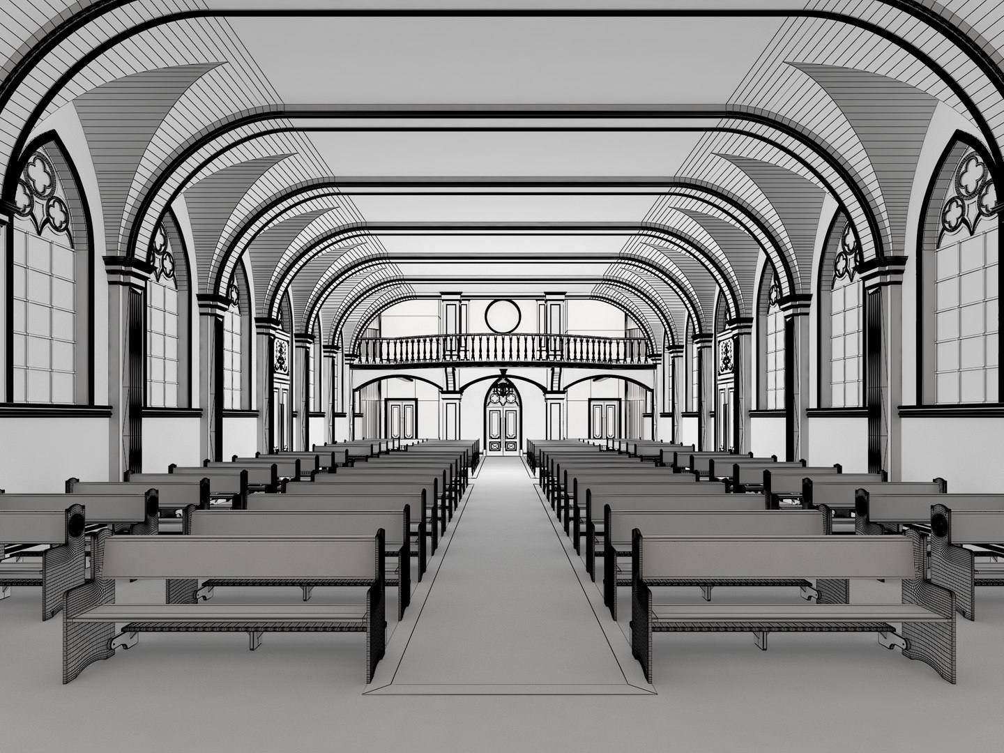 Church Interior 10 3D - TurboSquid 2187184