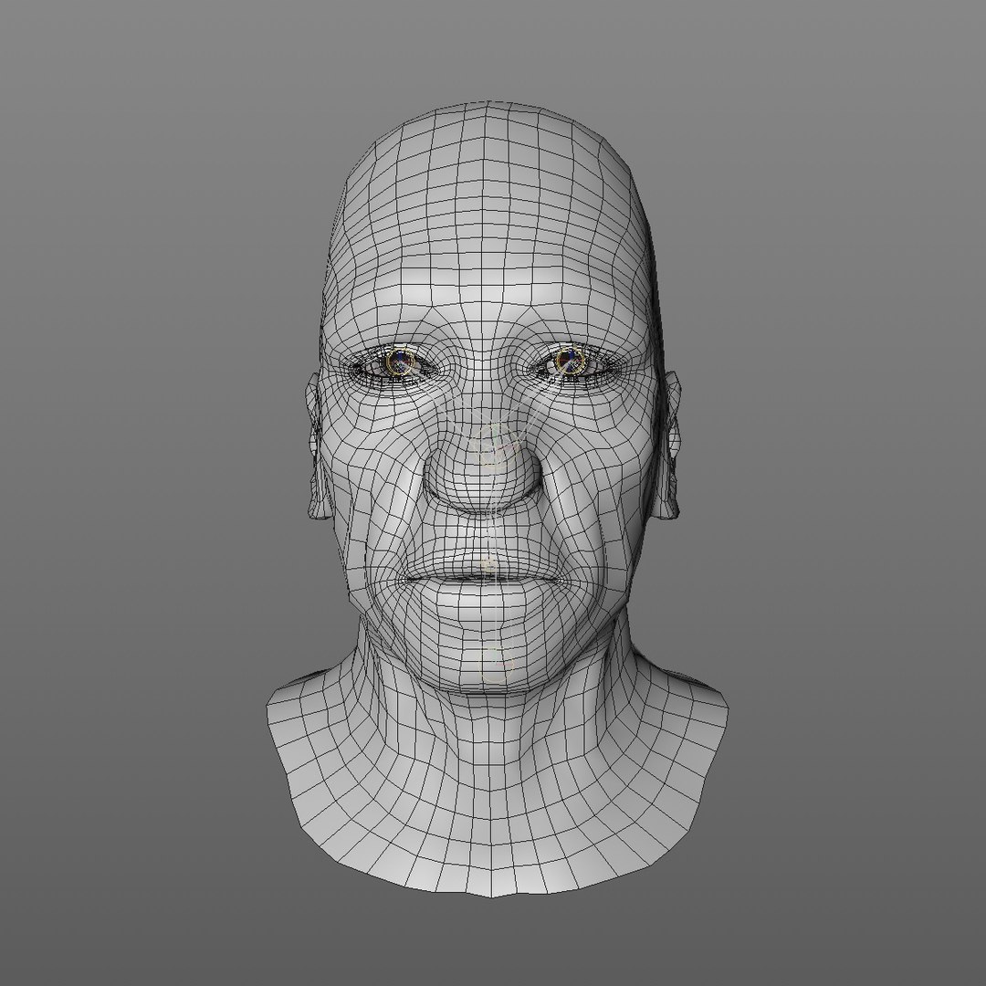 3D Realistic Head Base Mesh - TurboSquid 1438804