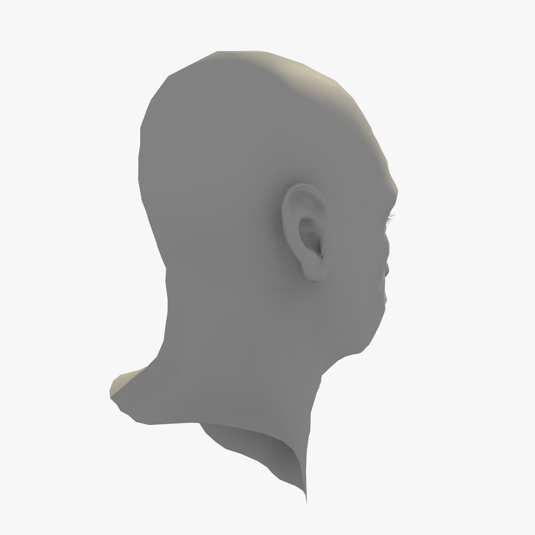 3D Realistic Head Base Mesh - TurboSquid 1438804