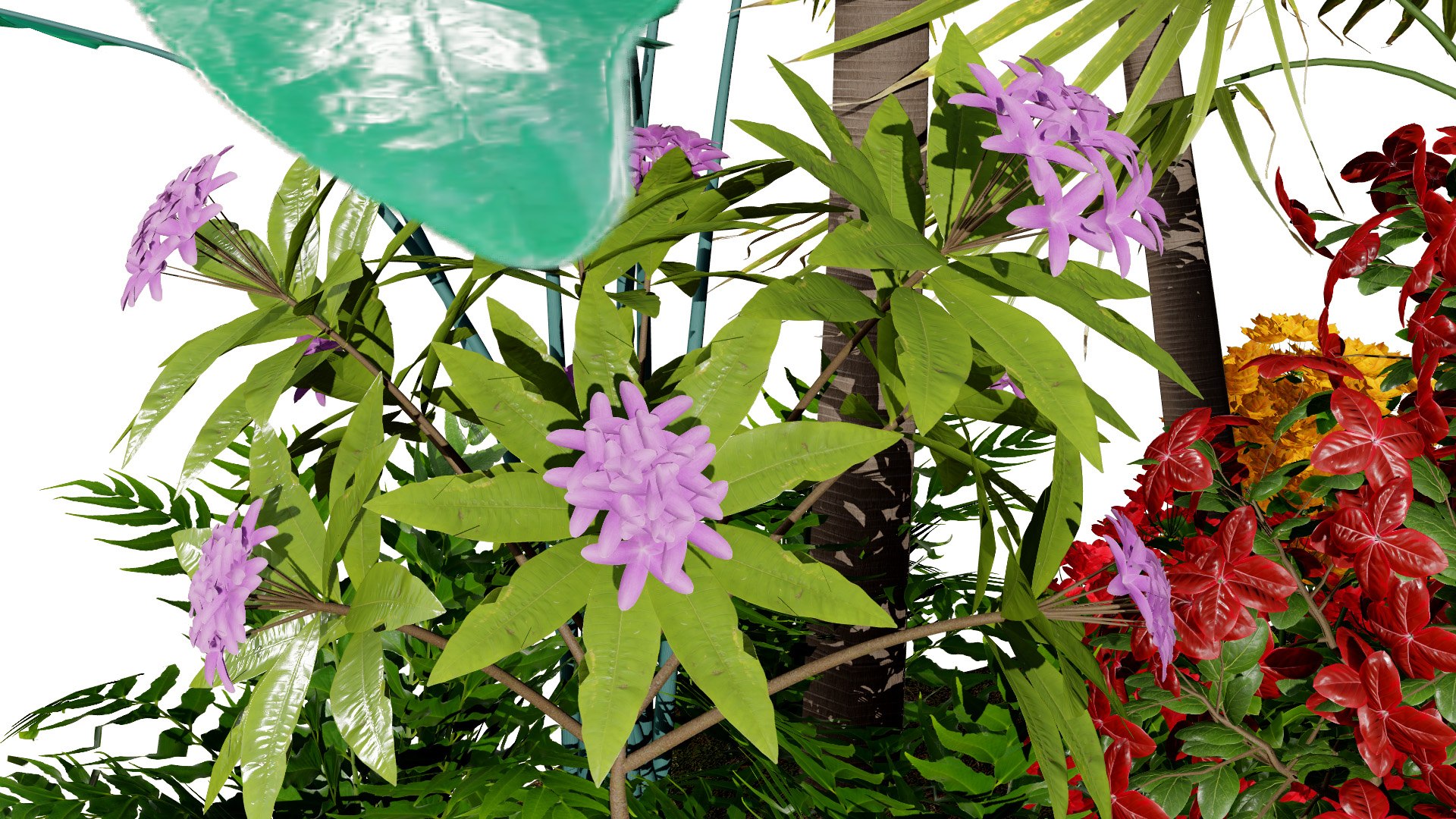 3D Model 3D Tropical Plants Island Asset Pack - TurboSquid 2330965