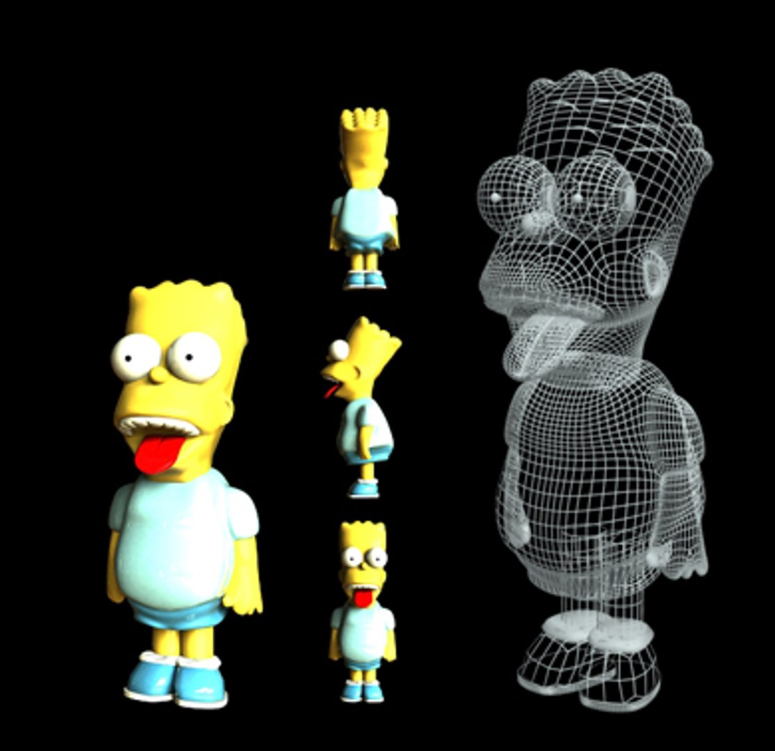 Free Bart Simpsons 3d Model