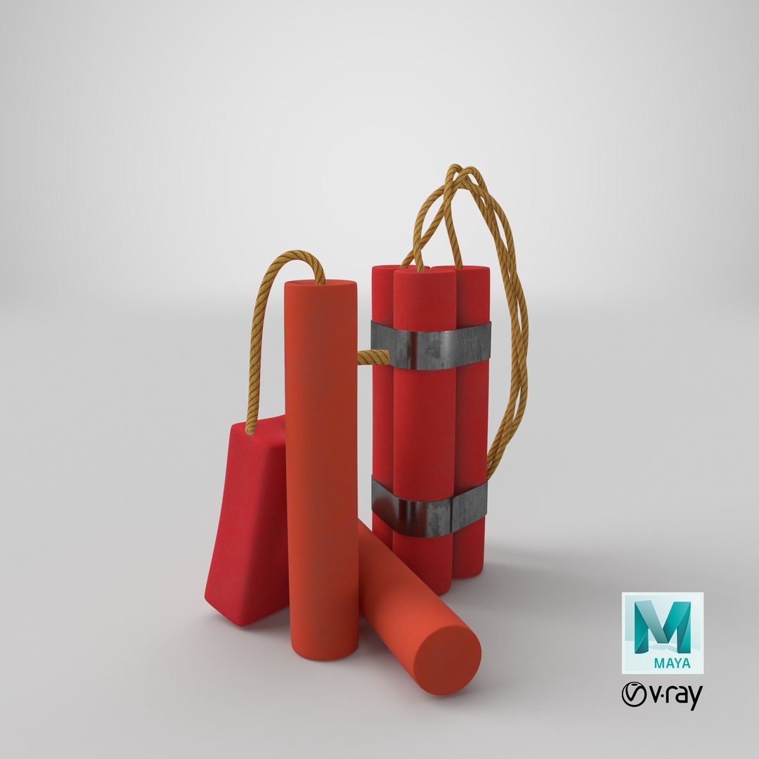 Tnt Dynamite Explosives 3D Model - TurboSquid 1449584