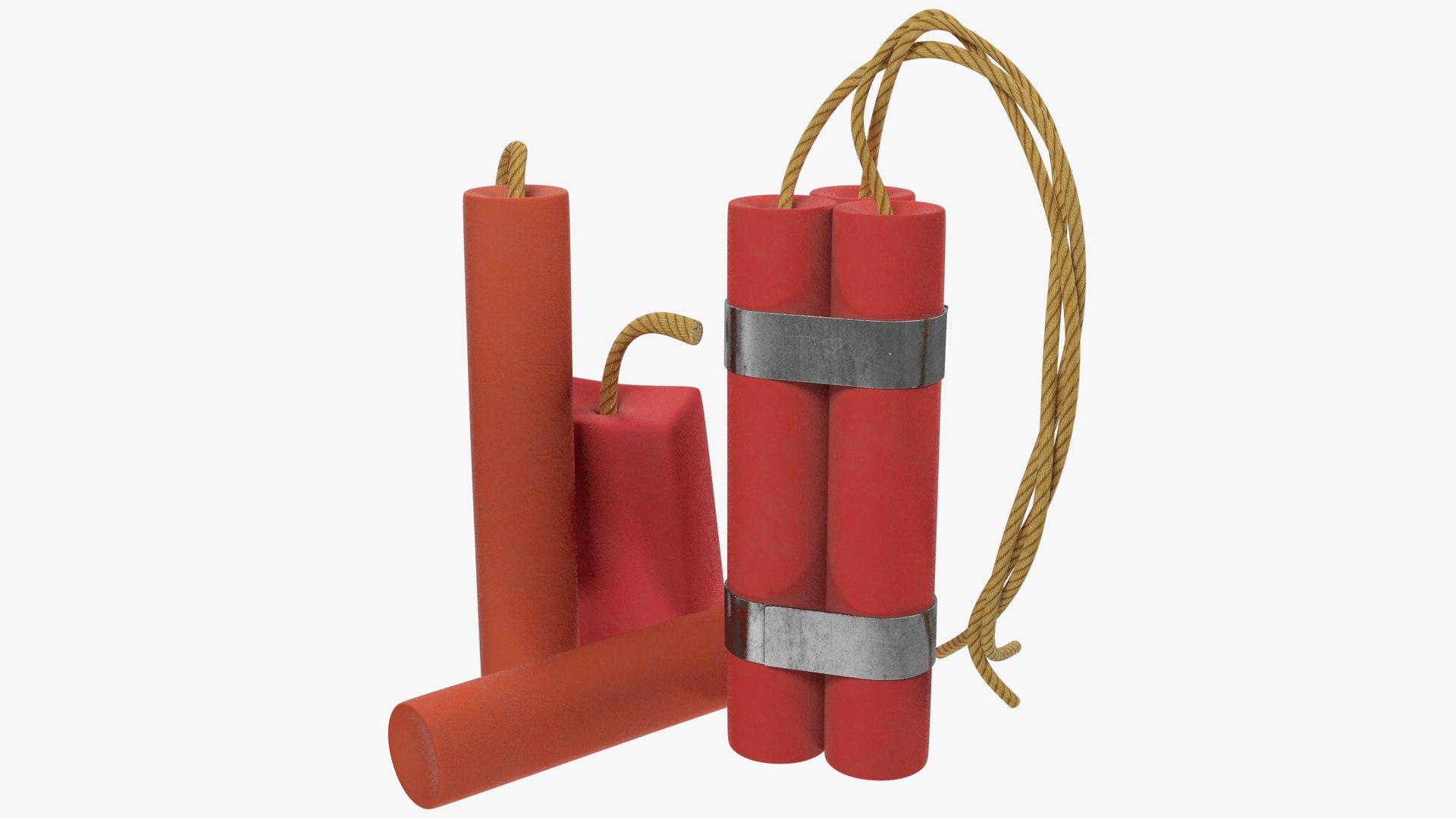 Tnt Dynamite Explosives 3D Model - TurboSquid 1449584