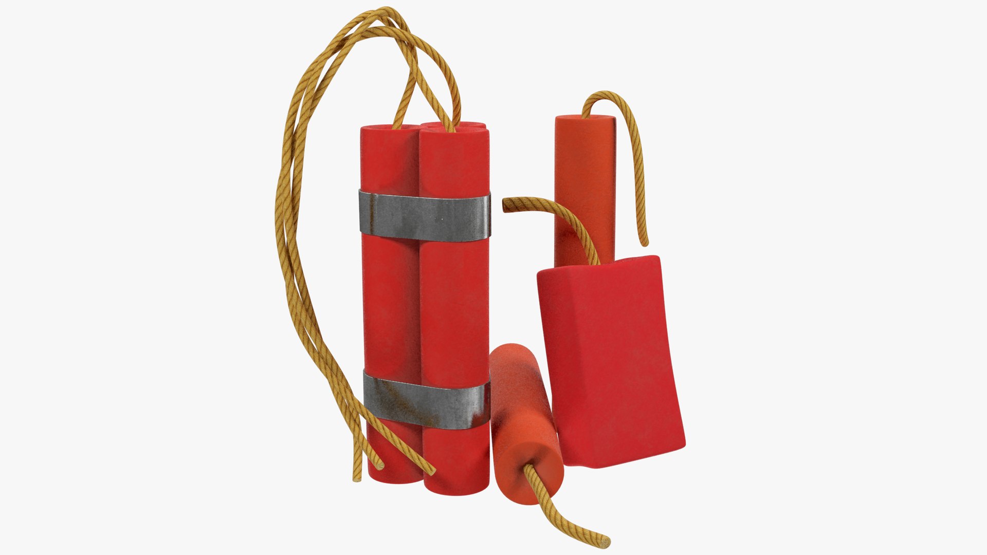 Tnt Dynamite Explosives 3D Model - TurboSquid 1449584