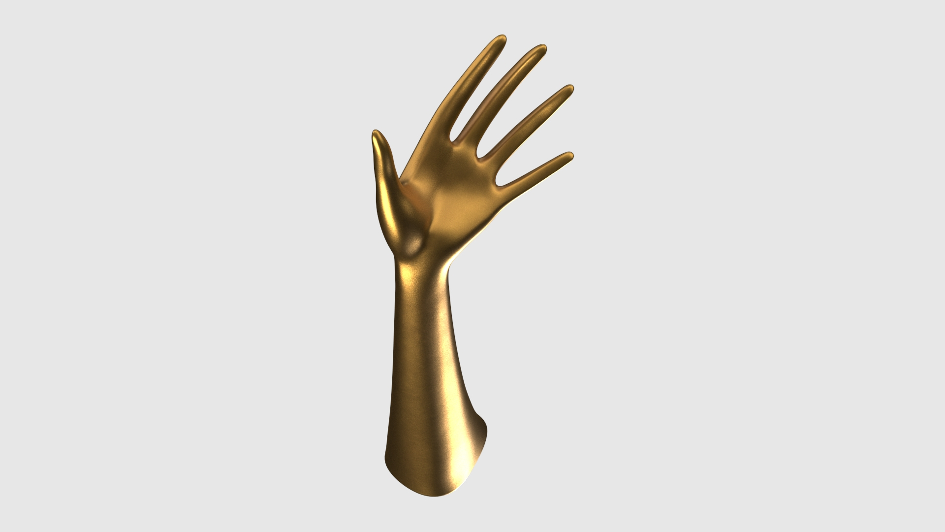 3D Ring Stand Hand Shaped Golden Model - TurboSquid 2304576
