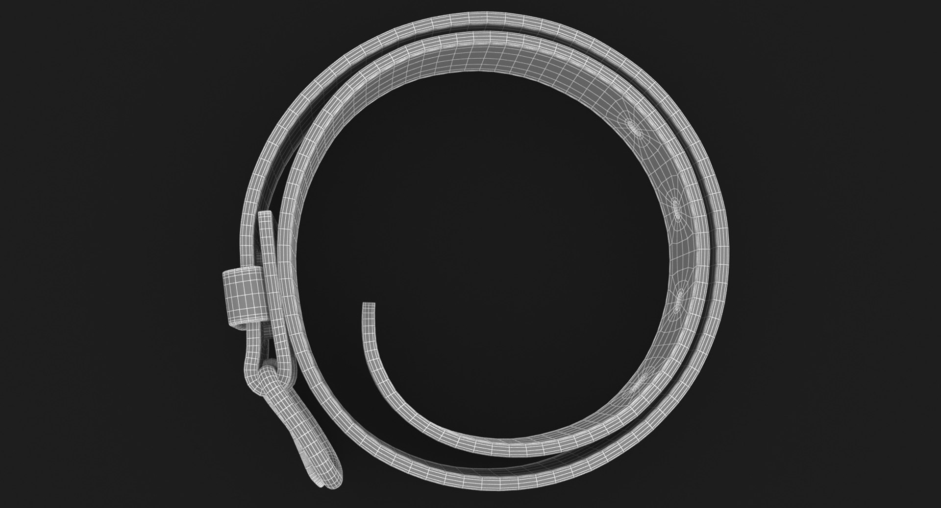 3d Model Realistic Belt Beige