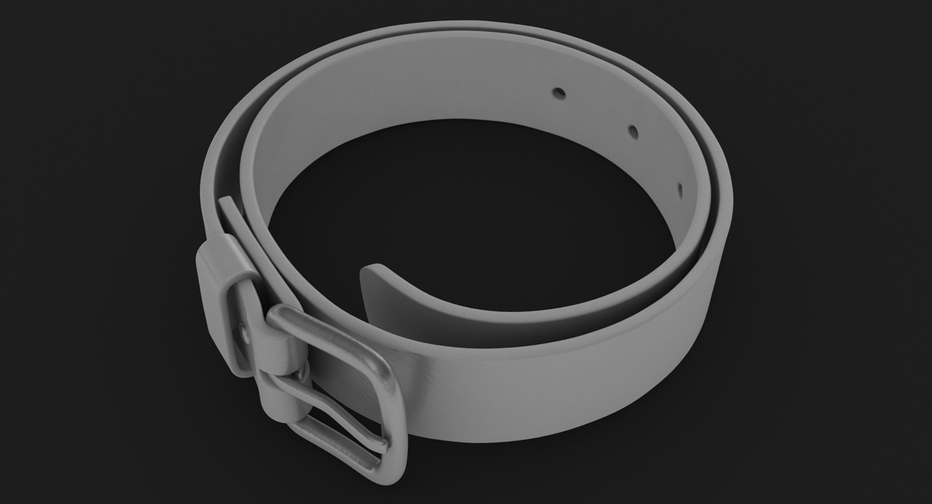 3d model realistic belt beige