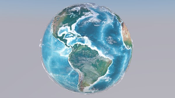 3D relief earth globe world model - TurboSquid 1433297