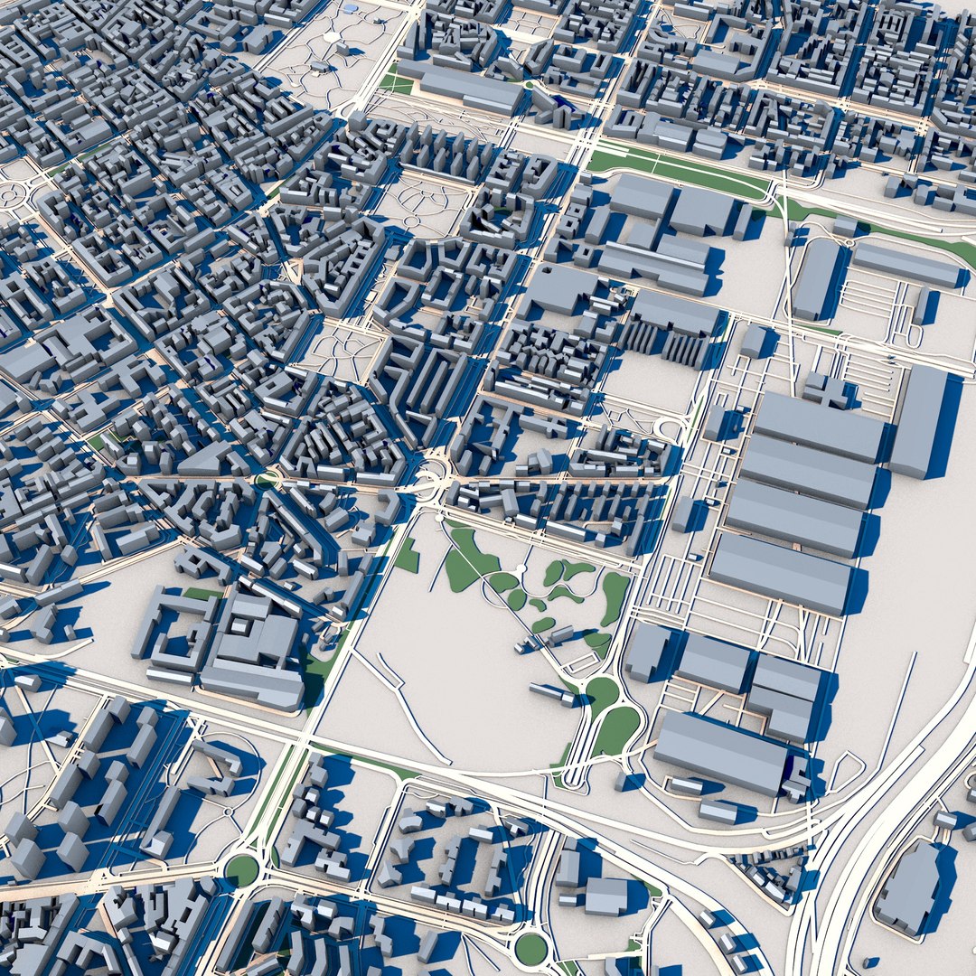 3D Part Of Milan City Italy - TurboSquid 2410050