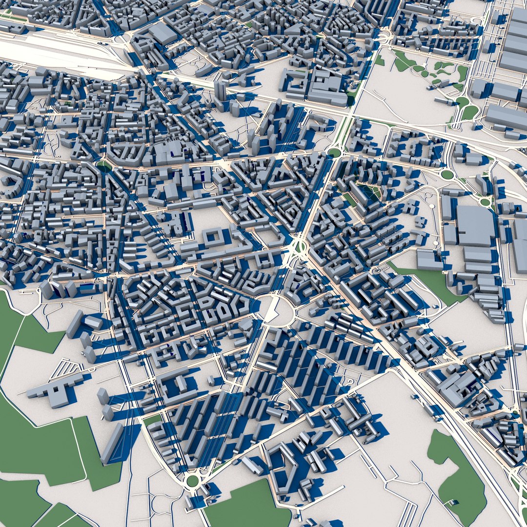 3D Part Of Milan City Italy - TurboSquid 2410050