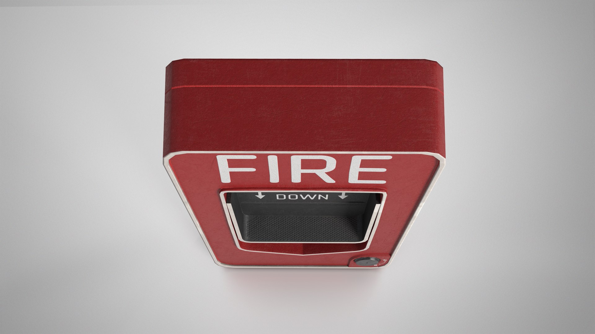 Fire Alarm Pull Station System - Gameready Low-poly 3D Model 3D ...