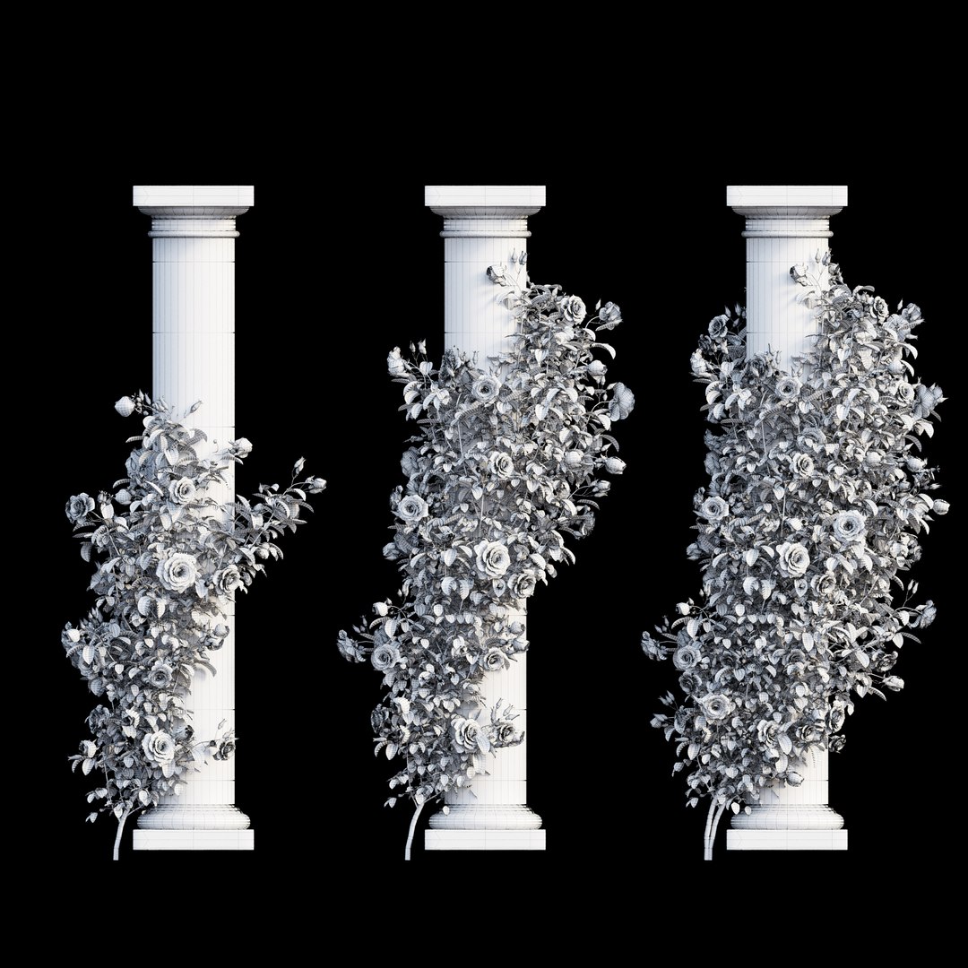 3D Rose Plant Set 10 - TurboSquid 1543693