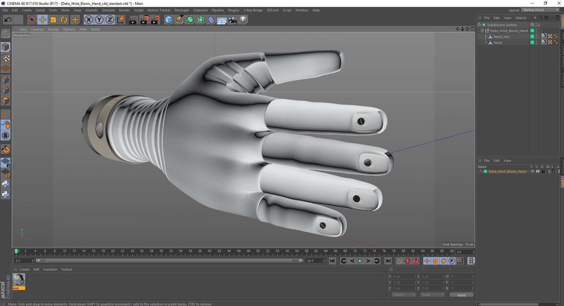 3D Deka Wrist Bionic Hand model - TurboSquid 2065235