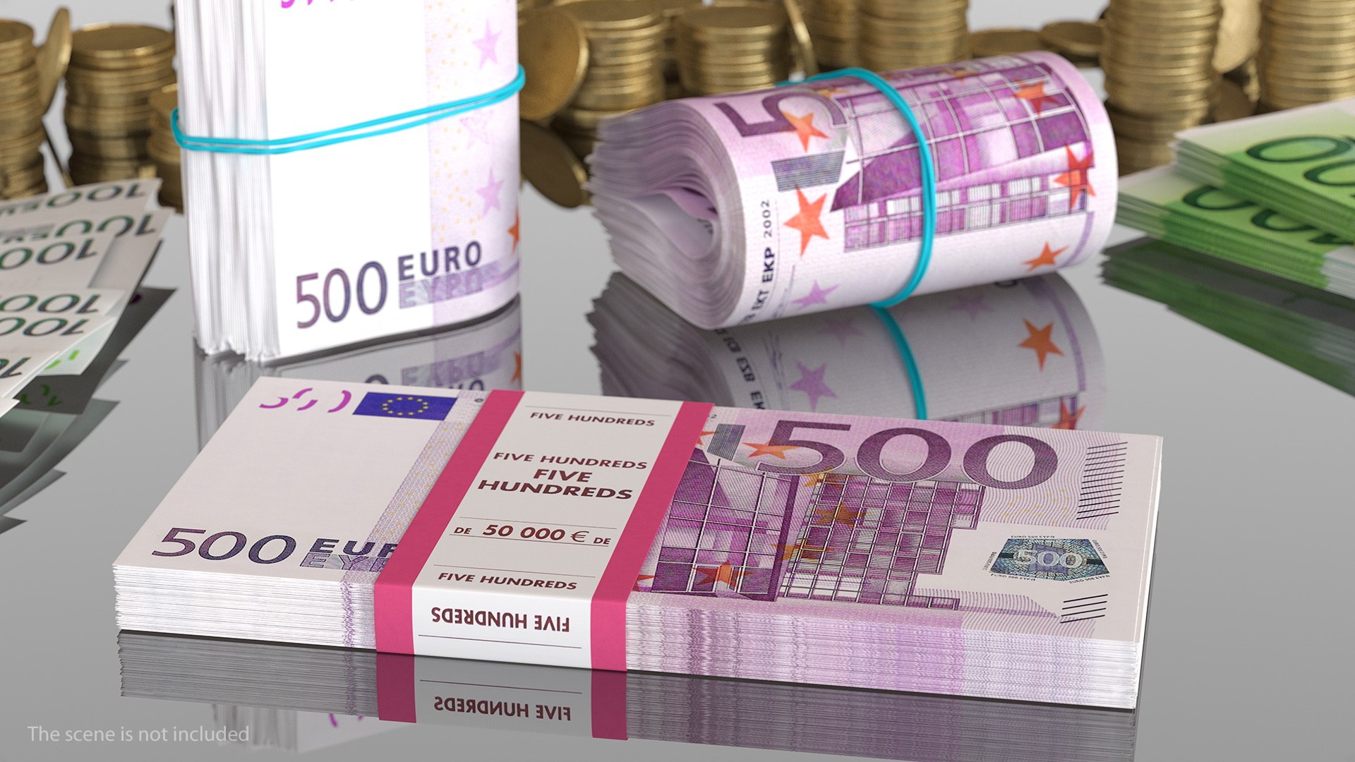 500 Euro Banknotes 3D Model - TurboSquid 1443280