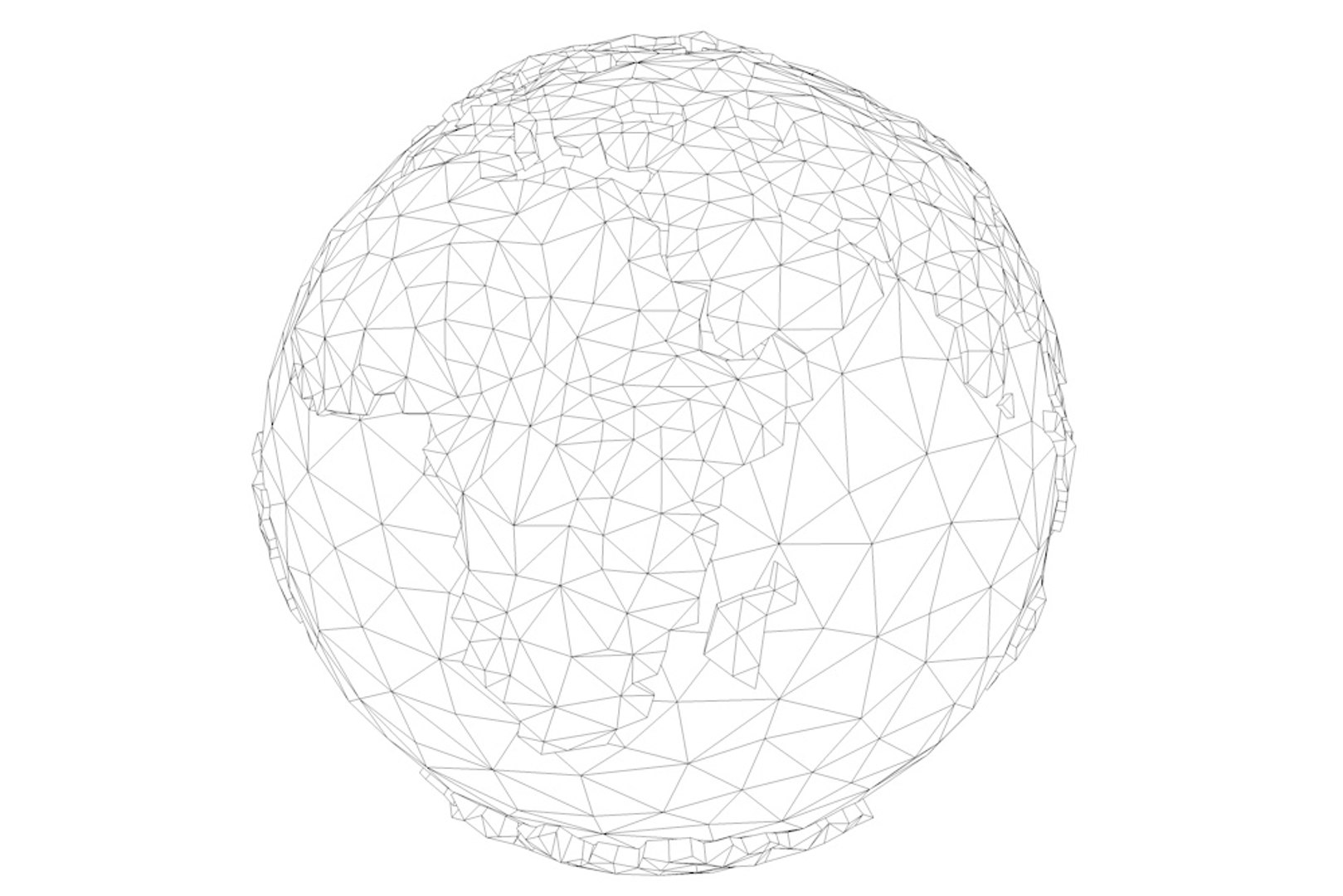 Minimal Earth 3d Model