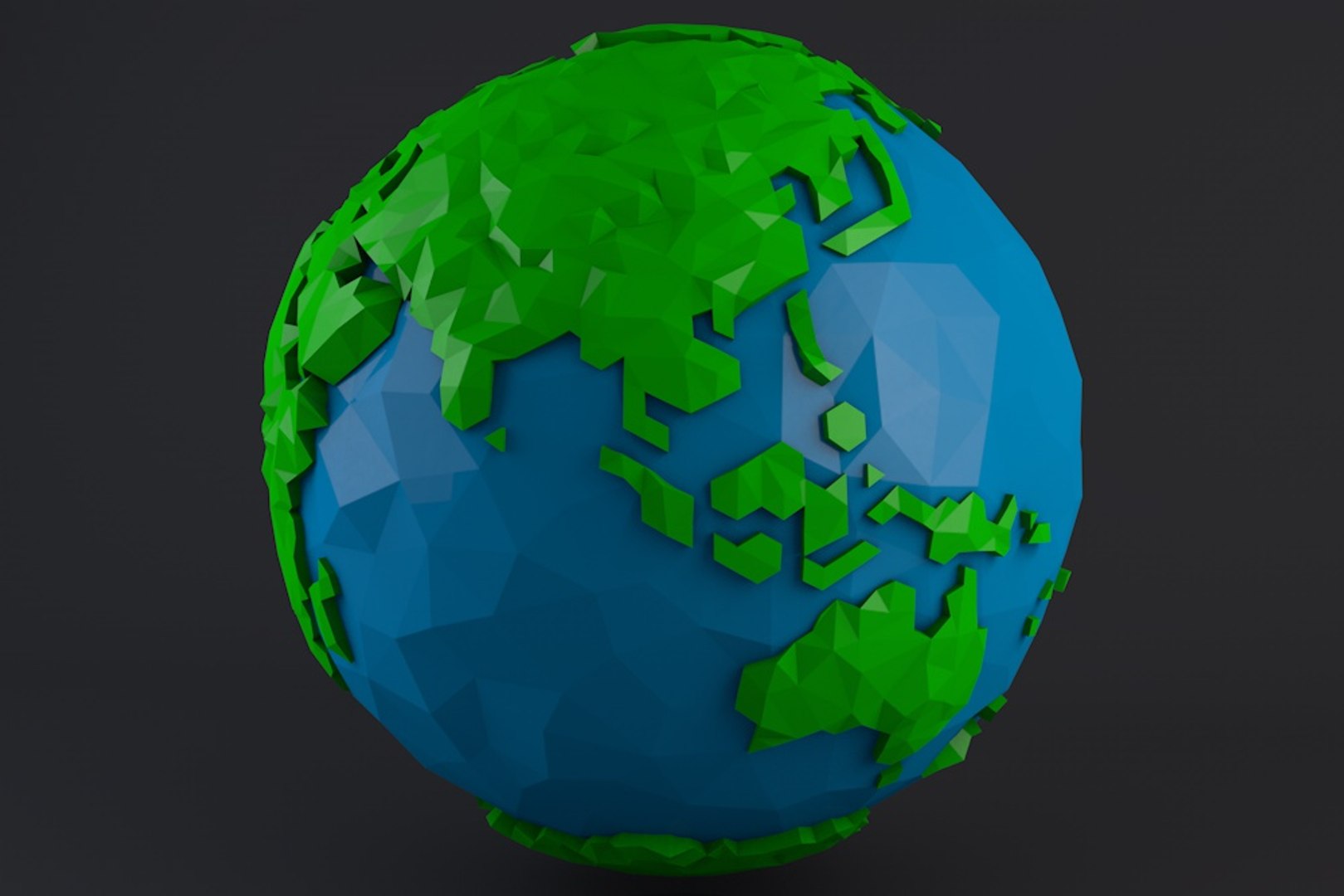 Minimal Earth 3d Model