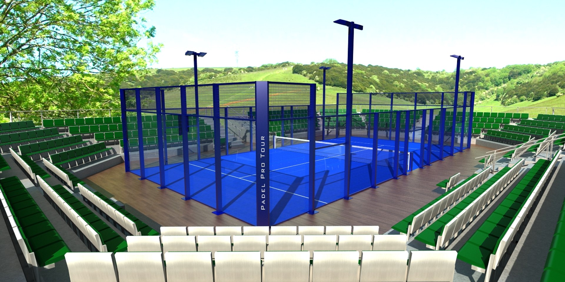 Paddle Court 3d Model