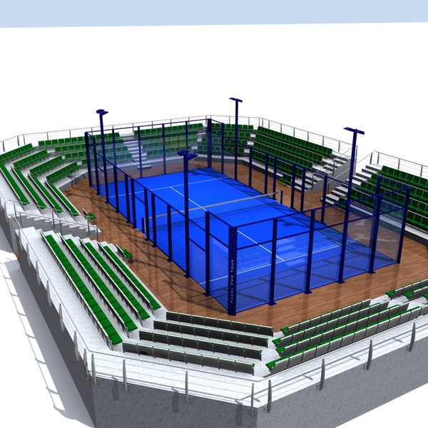 paddle court 3d model