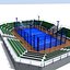paddle court 3d model