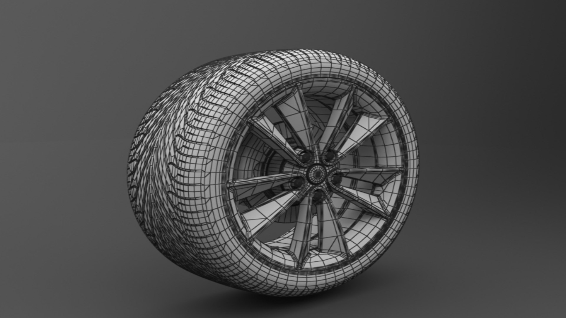 3D Realistic Tire Wheel 5 - TurboSquid 1723209