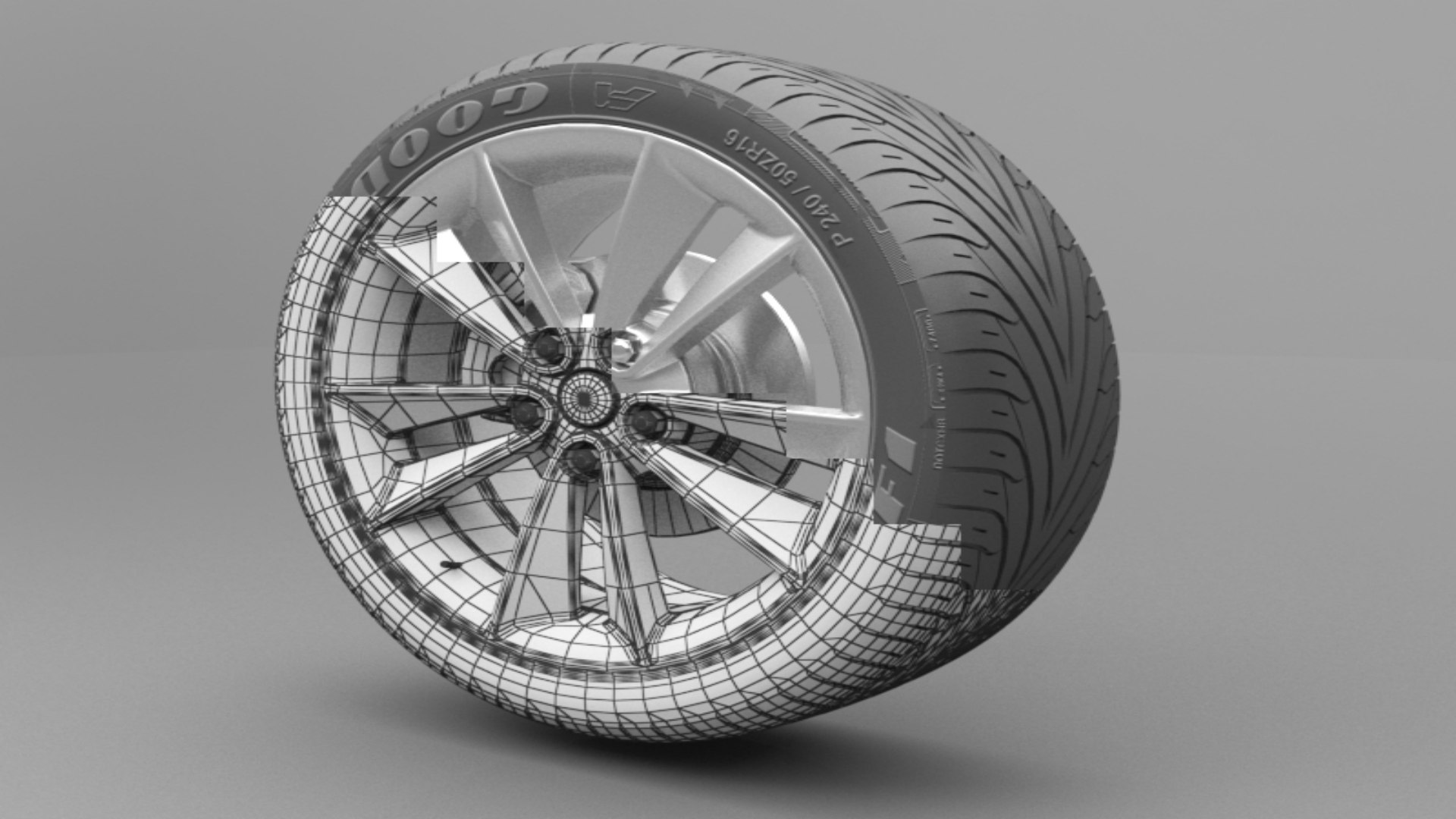 3D Realistic Tire Wheel 5 - TurboSquid 1723209