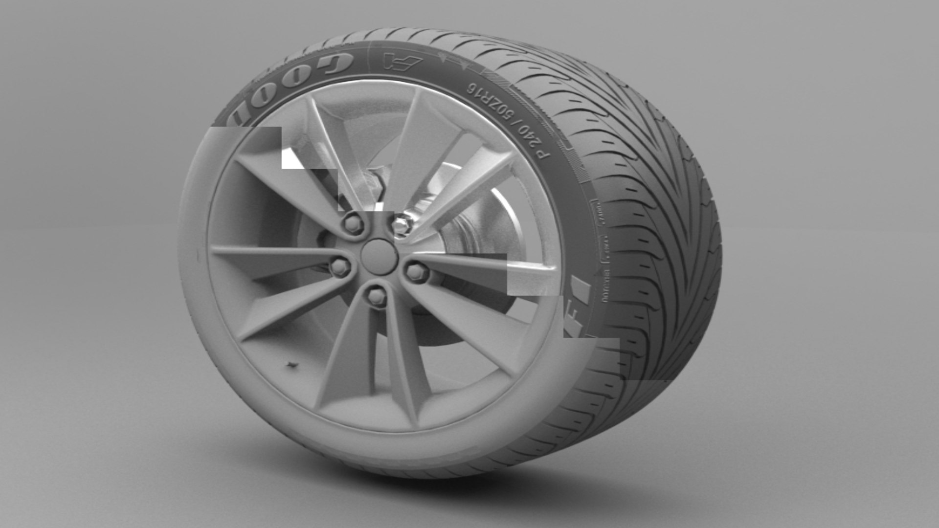 3D Realistic Tire Wheel 5 - TurboSquid 1723209