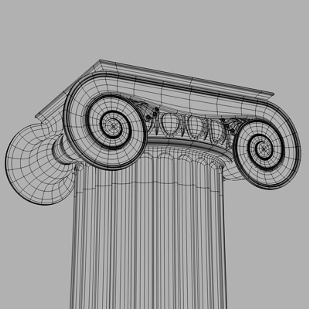 3d Model Ionic Column