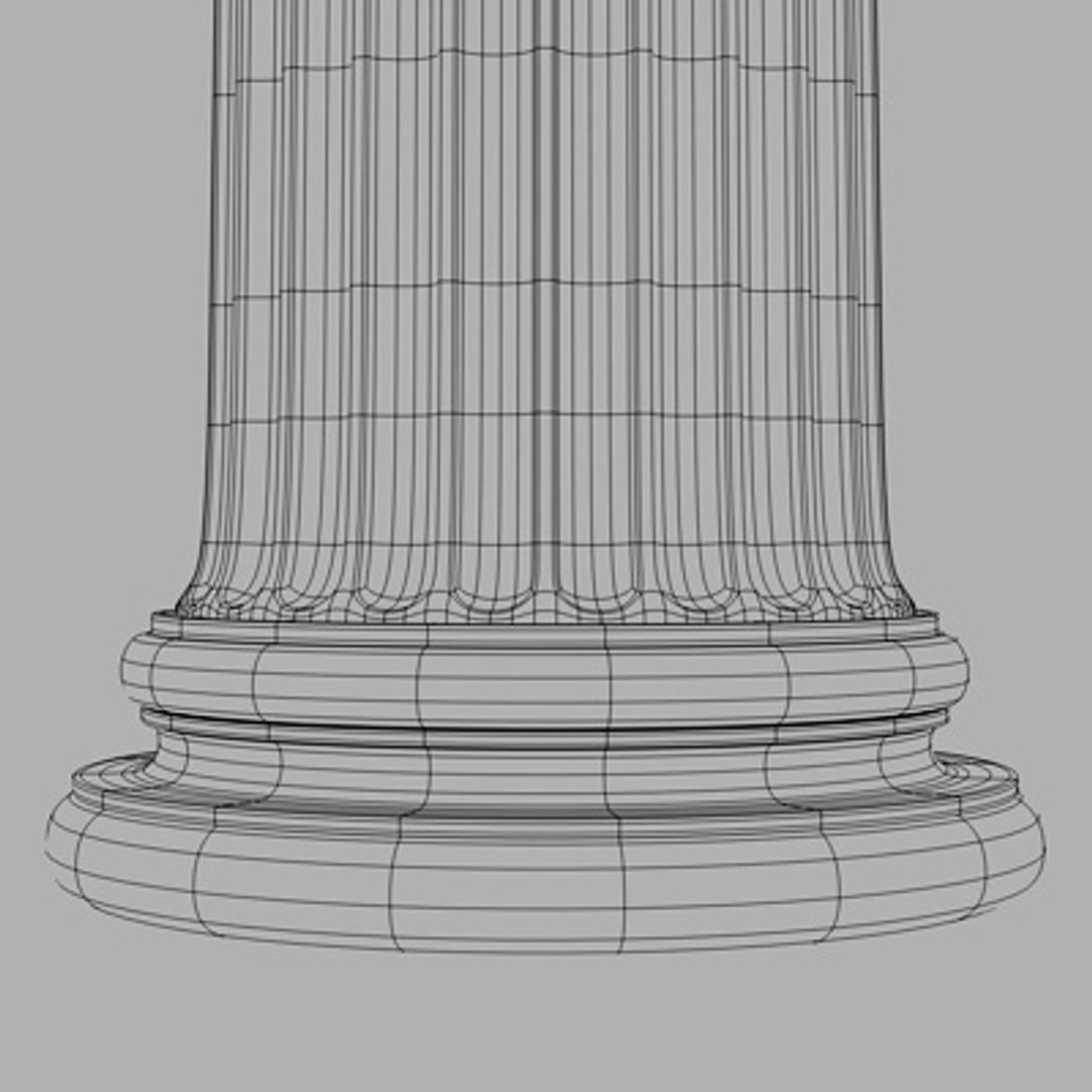 3d Model Ionic Column