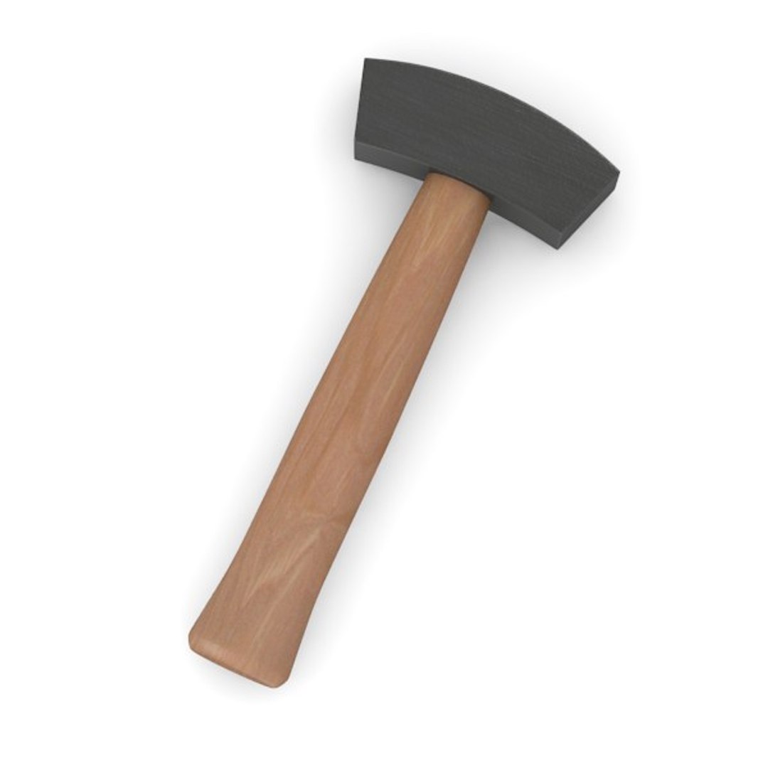 3d Hammer Stone Model