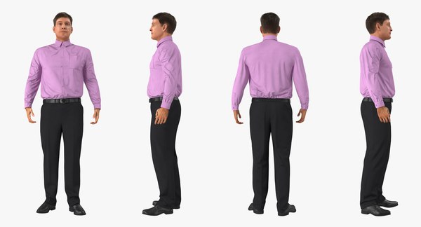 3d men business casual dress