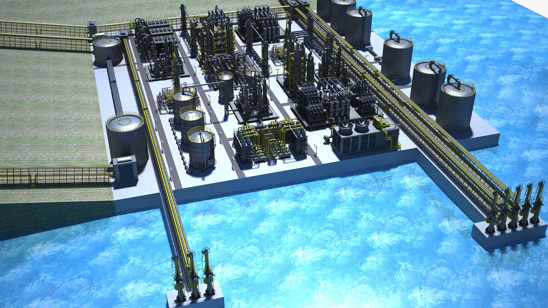3D LNG Port 05 model - TurboSquid 1954769