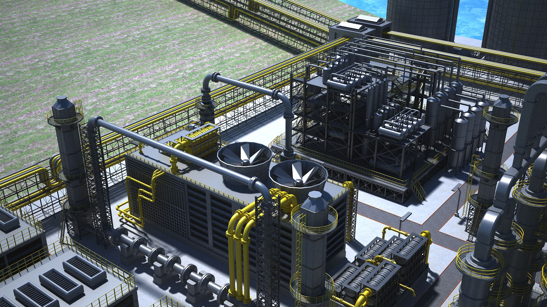 3D LNG Port 05 Model - TurboSquid 1954769