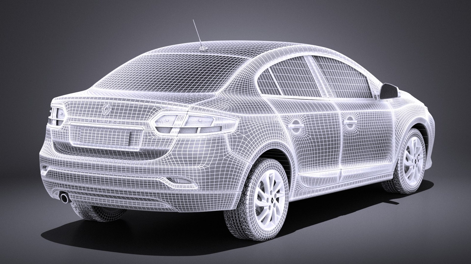 3D 2016 Renault Fluence Model - TurboSquid 1227652