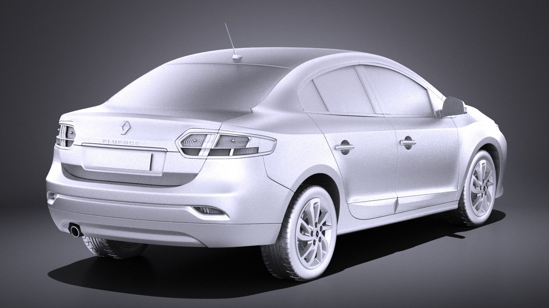 3D 2016 Renault Fluence Model - TurboSquid 1227652