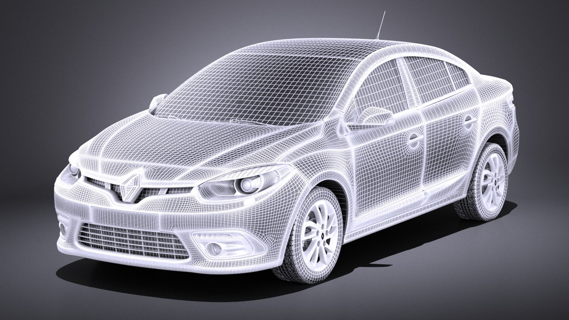 3D 2016 Renault Fluence Model - TurboSquid 1227652
