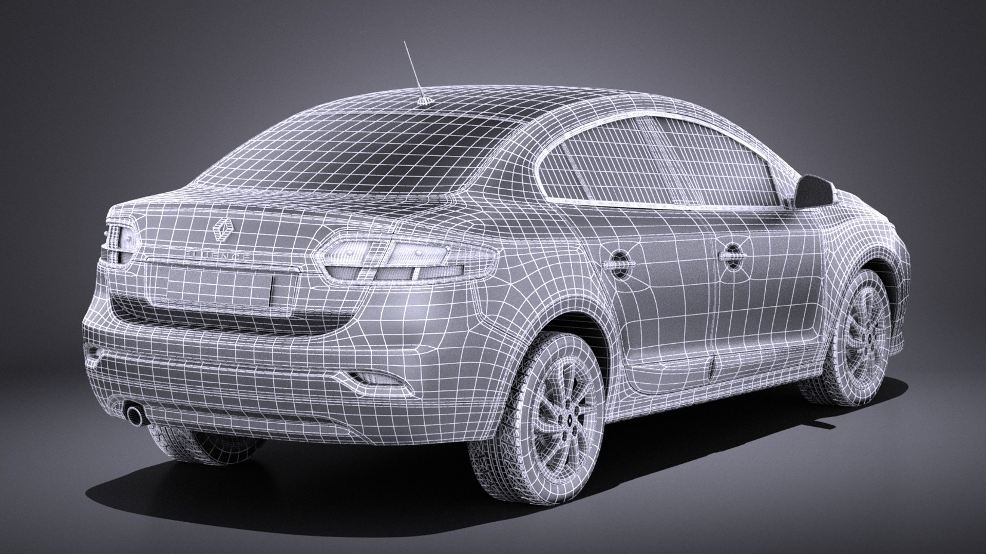 3D 2016 Renault Fluence Model - TurboSquid 1227652