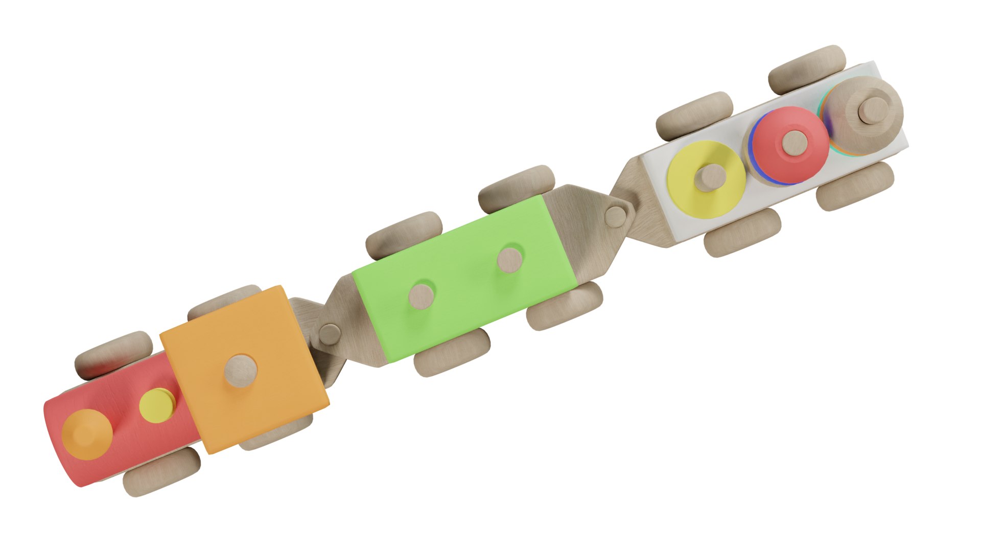 Building Blocks Train 3D Model - TurboSquid 1877807