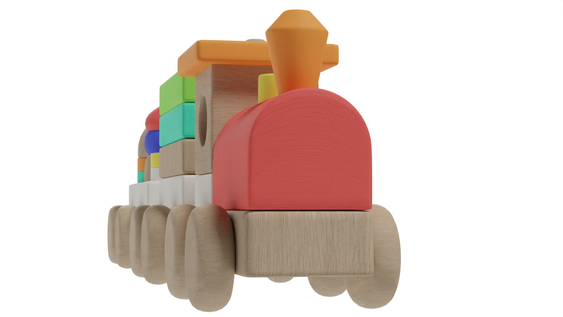 Building Blocks Train 3D Model - TurboSquid 1877807