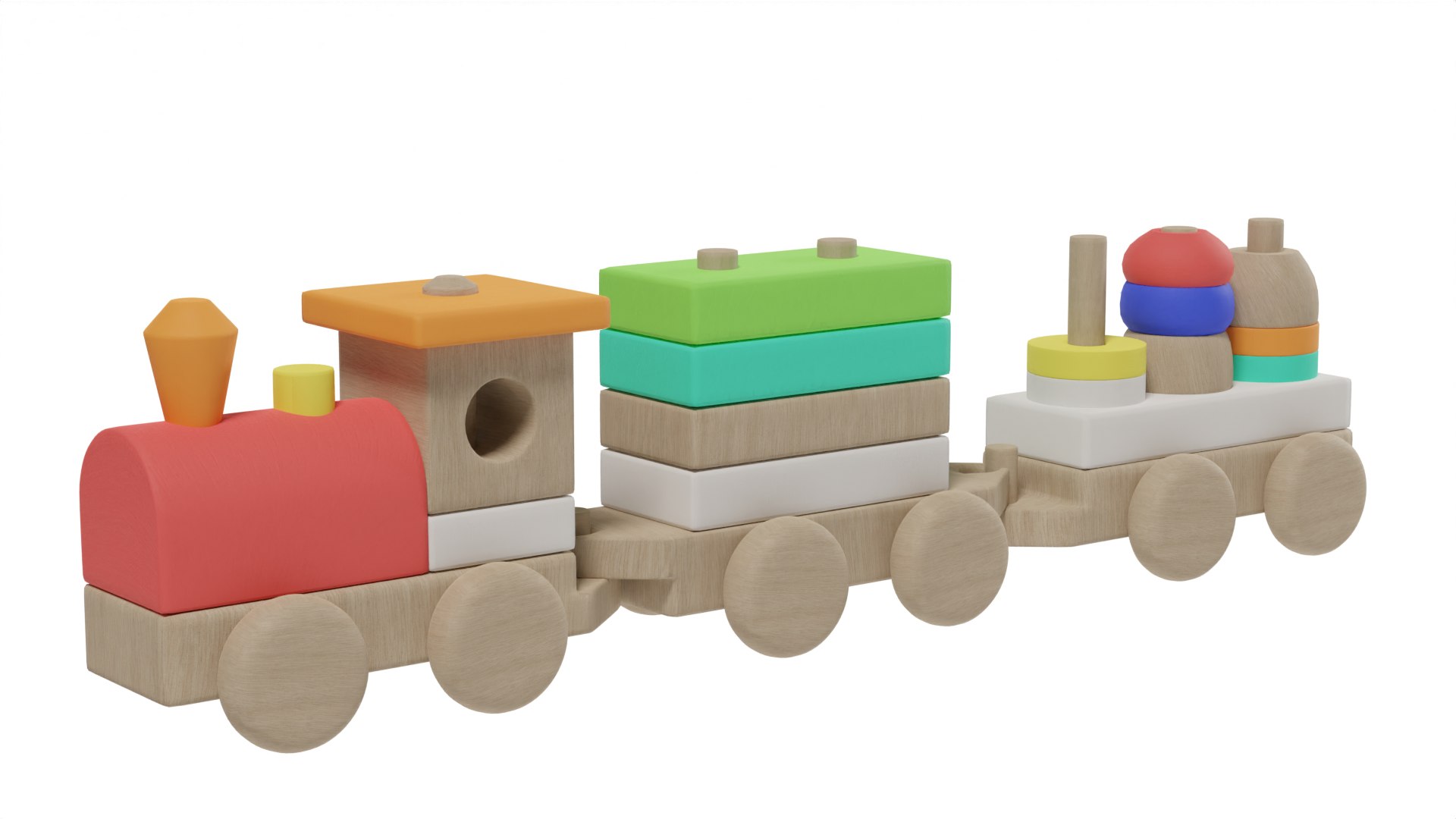 Building Blocks Train 3D Model - TurboSquid 1877807