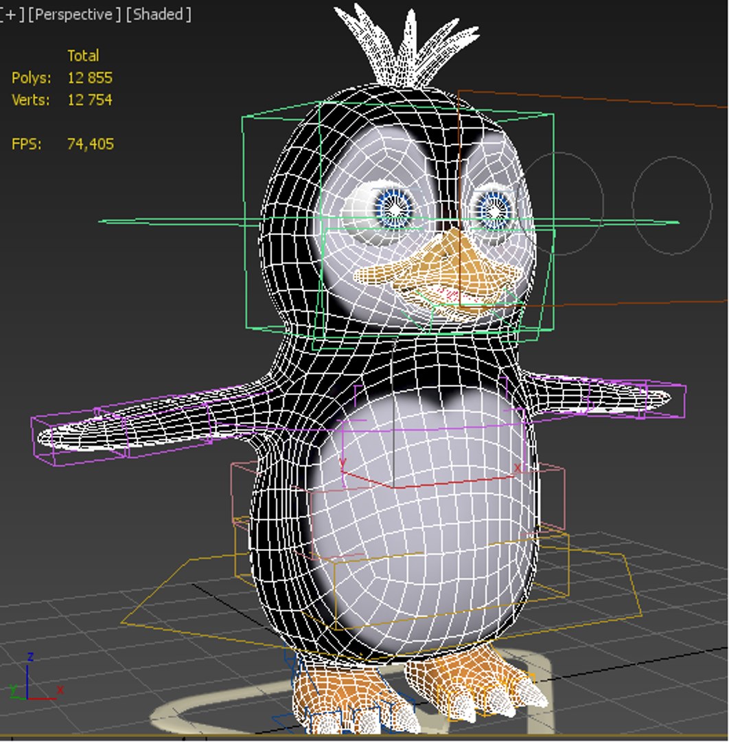 3D Cartoon Penguin - TurboSquid 2083917