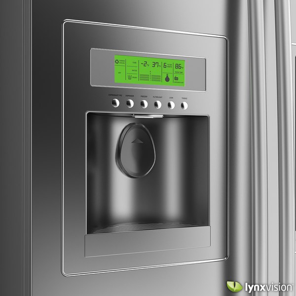 3d max side-by-side refrigerator lg