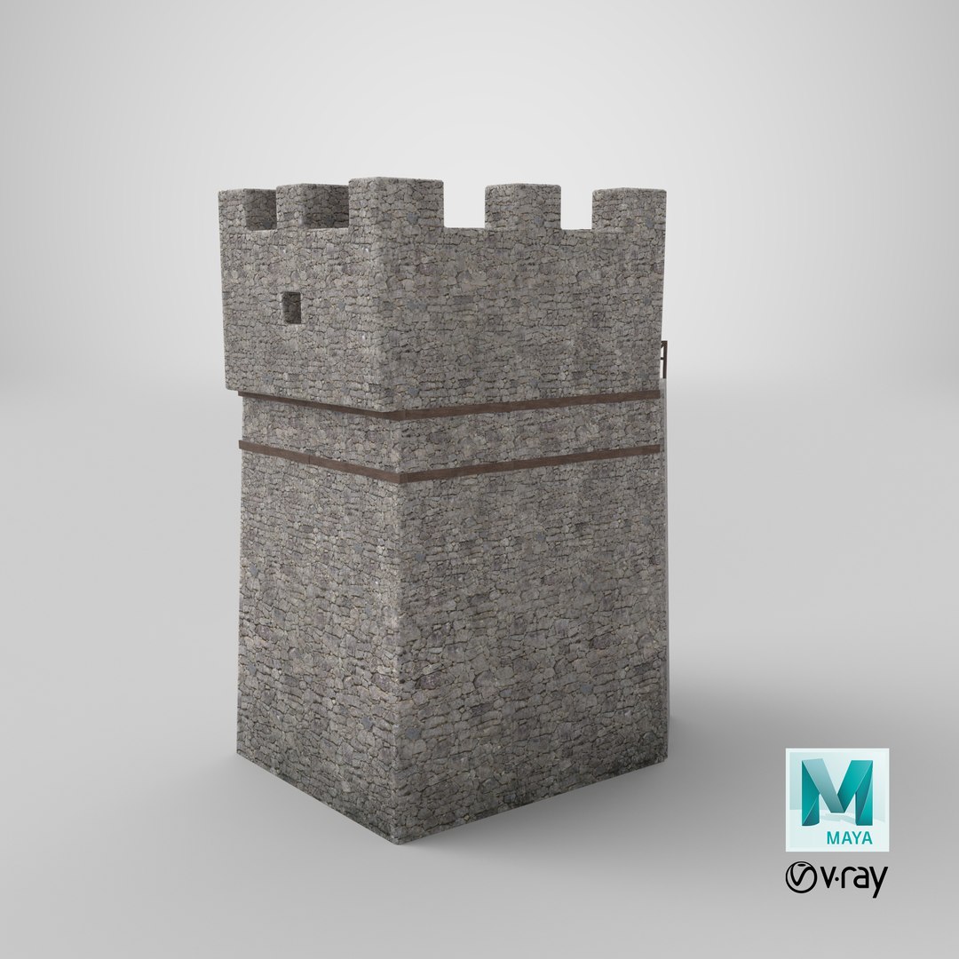 Medieval Tower 02 Model - TurboSquid 2124431