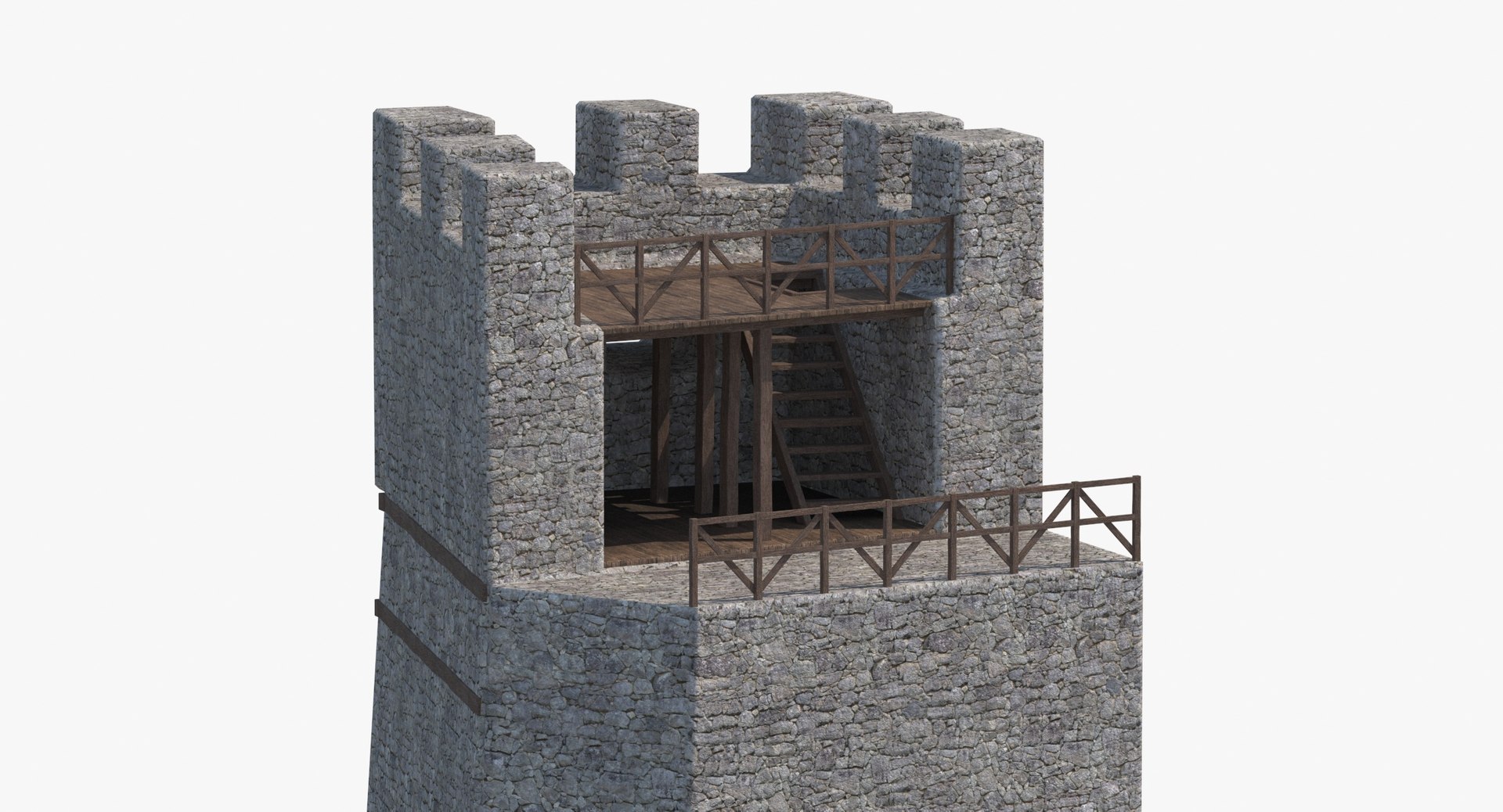 Medieval Tower 02 Model - TurboSquid 2124431