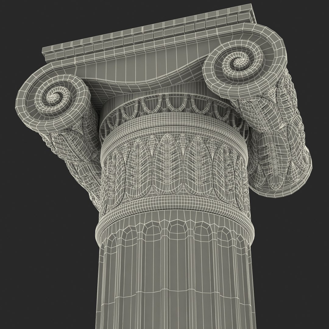 3d model of ionic order column