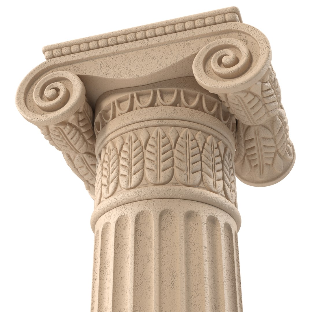 3d Model Of Ionic Order Column